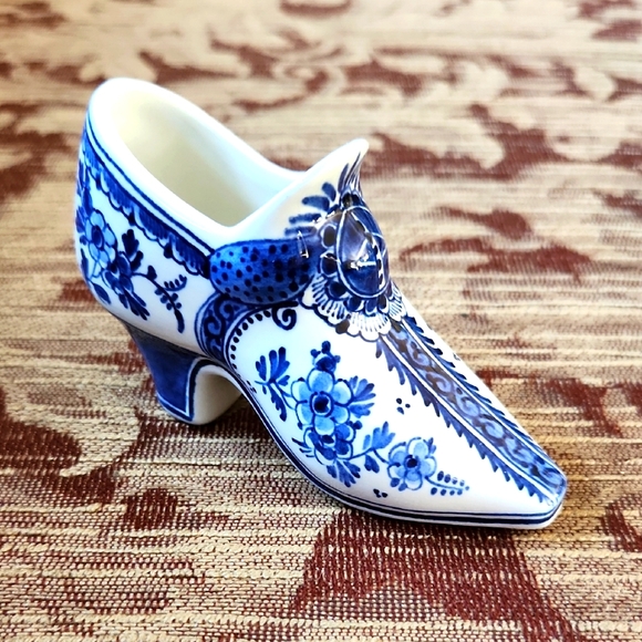 Accents | Vintage Hand Painted Royal Delft De Porceleyne Fles Blue ...